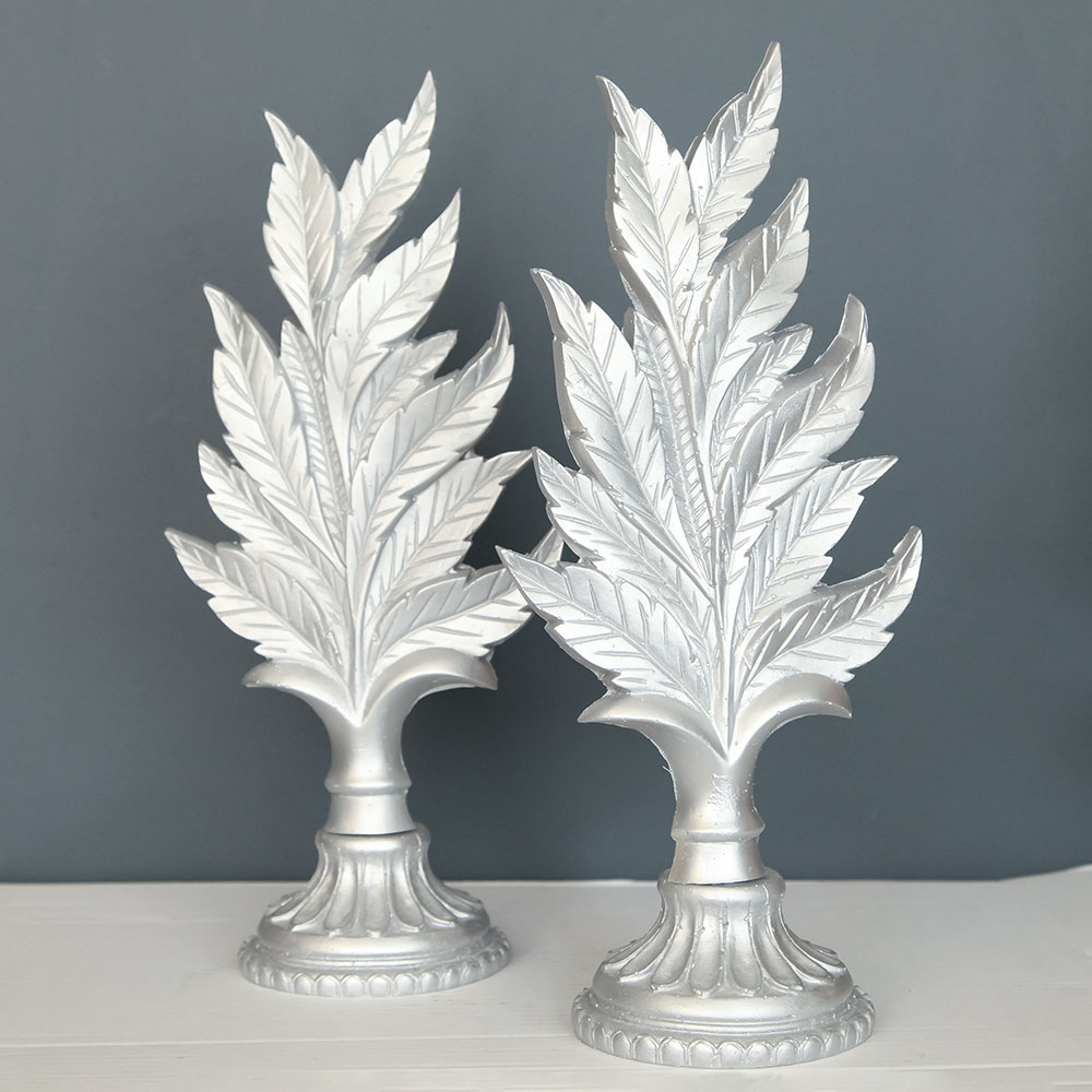 DOUBLE LEAF FEATHER OBJECTS DECORATIVE DESKTOP POLYESTER TRINKET