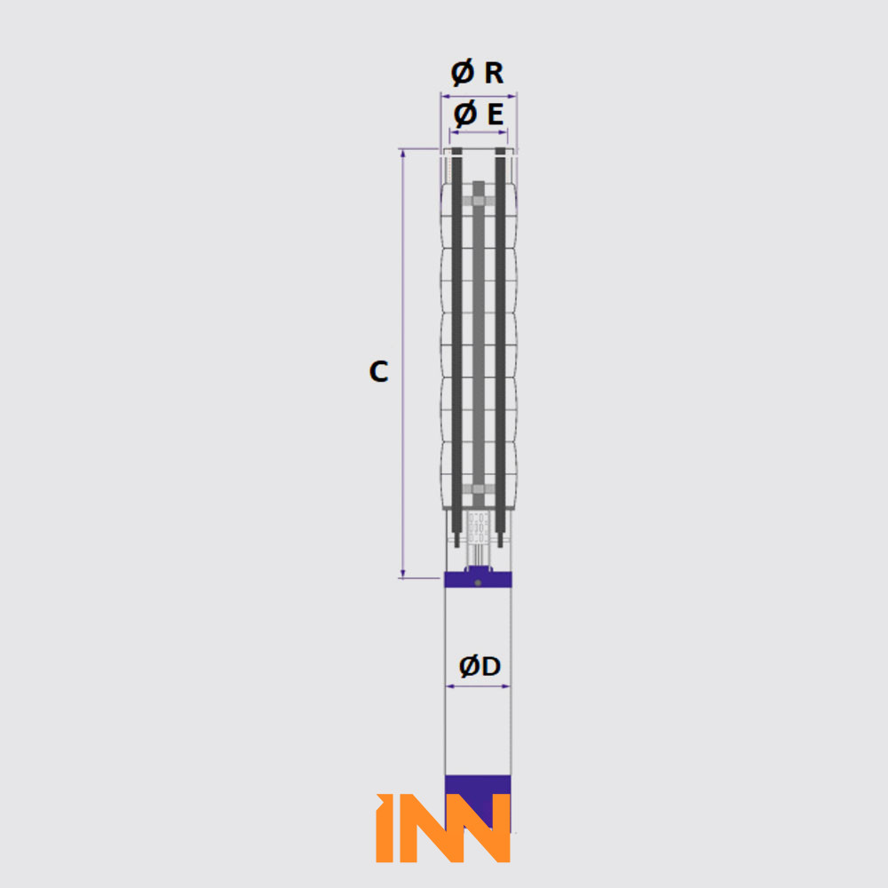 Submersbile Pump Stainless Steel 6 inch INNSP612